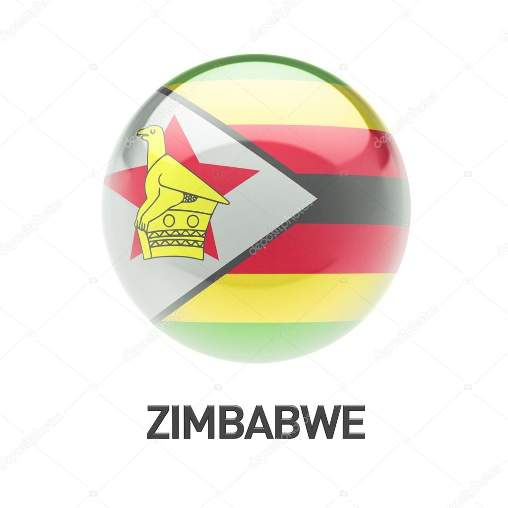 Zimbabwe Flag Icon — Stock Photo © eabff #54707701
