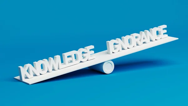 Knowledge and Ignorance Justice Scale Concept — Stock Photo © eabff ...