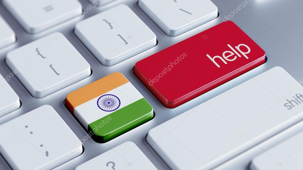 India Help Concept — Stock Photo © eabff #55212081
