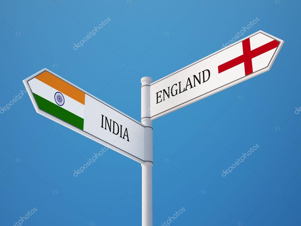 England India Sign Flags Concept — Stock Photo © eabff #55517113
