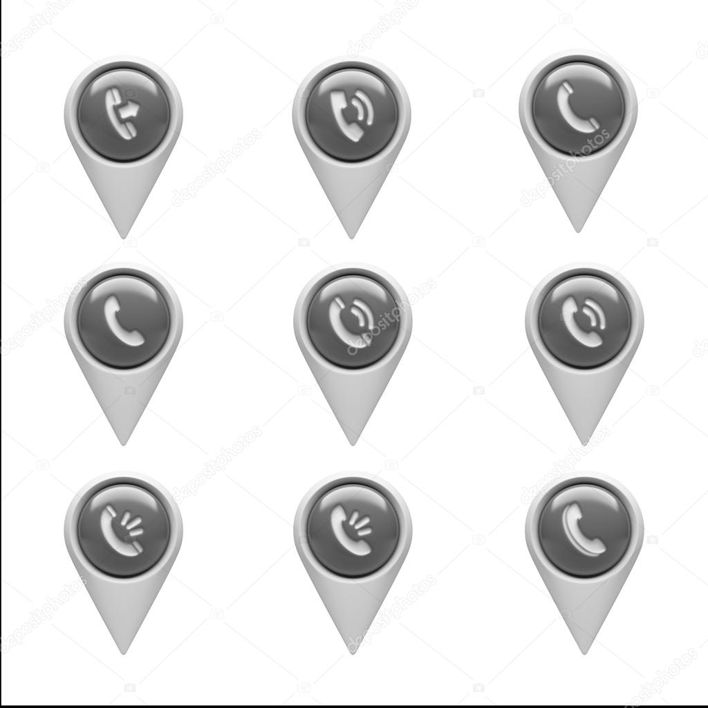 Contact Icons — Stock Photo © eabff #57182507