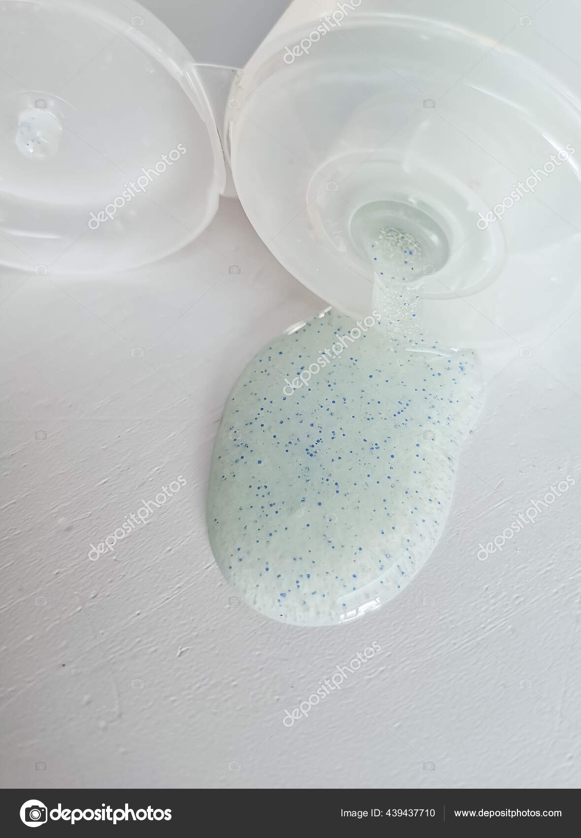 Micro Plastic Particles Face Scrub White Background Representation ...