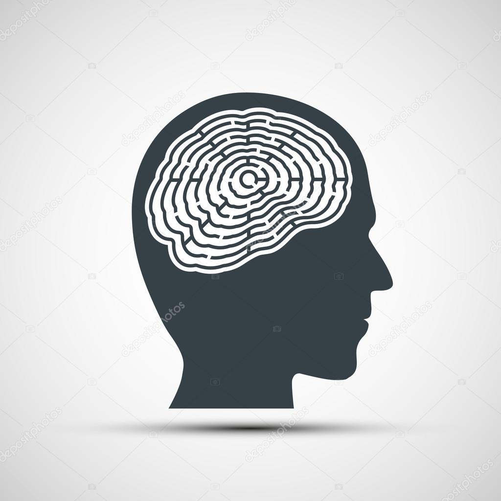 Human head with labyrinth. Stock Vector Image by ©vantuz #104265168