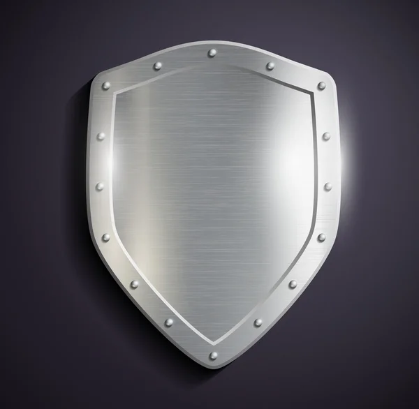 Aged metal shield isolated on white — Stock Photo © Andrey_Kuzmin #9950633