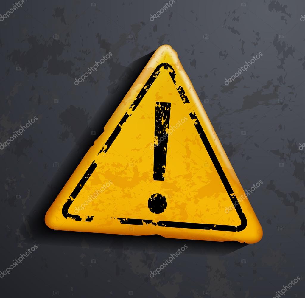 Exclamation danger sign Stock Vector by ©vantuz 60076925