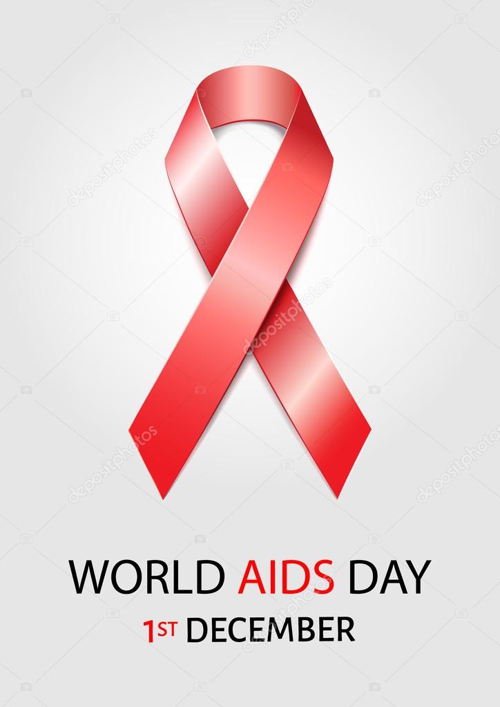 World Aids Day background with red ribbon of aids awareness. Stock Vector Image by ©MarySan ...