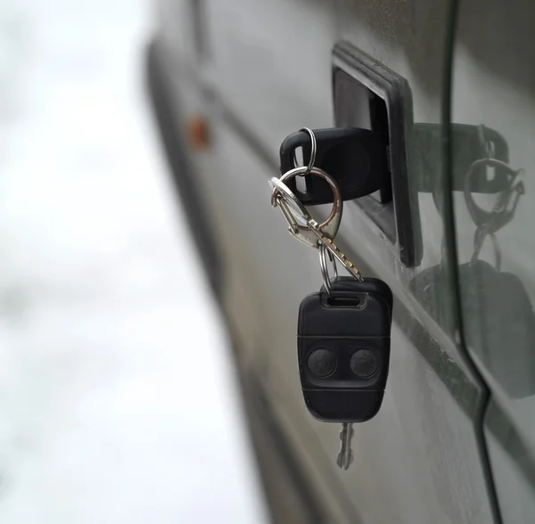 Car keys in a lock — Stock Photo © Lukatme1 #48498429