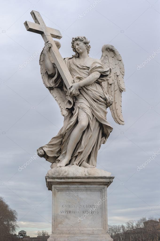 Angel with the Cross — Stock Photo © jipen #68482083