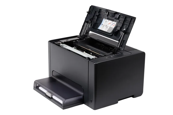 Laser printer with opened front cover Stock Photo by ©jipen 88349896