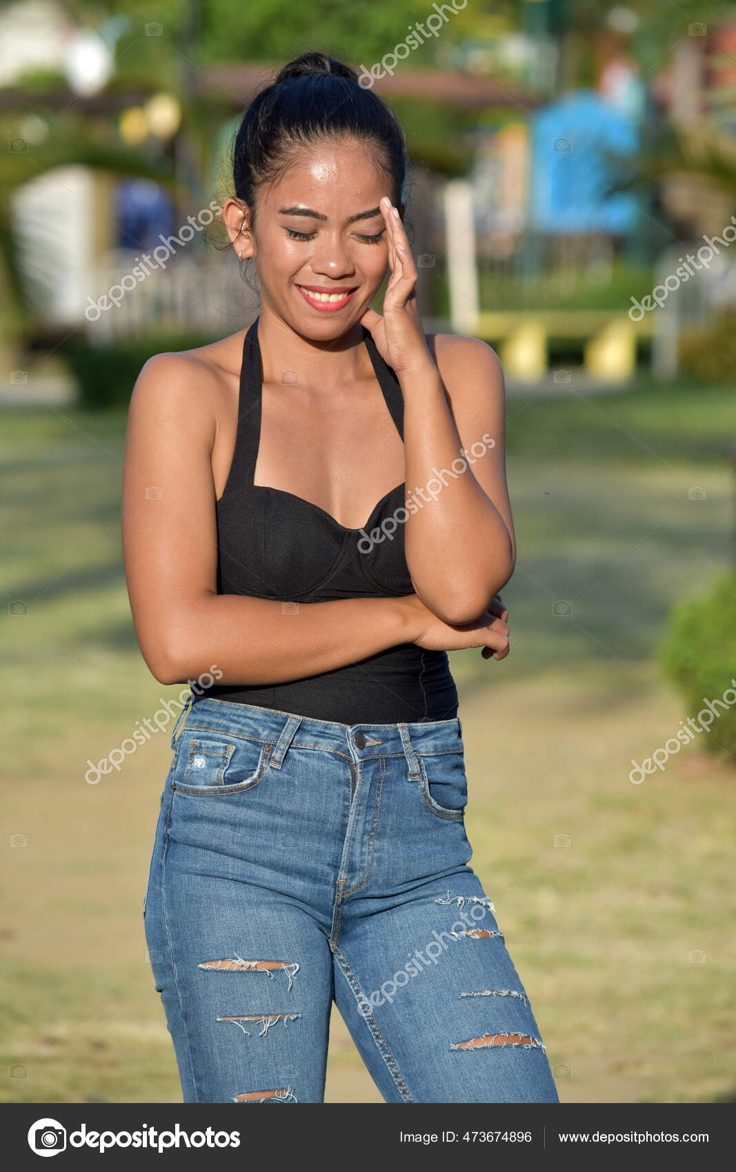 Contemplative Female Woman — Stock Photo © dtiberio #473674896