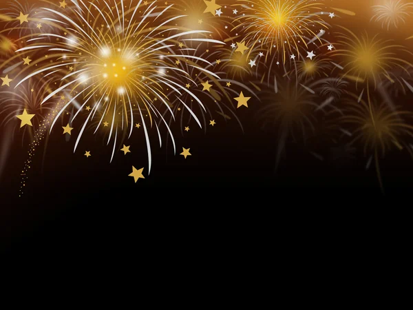 Gold fireworks background design Stock Photo by ©Myimagine 115739120