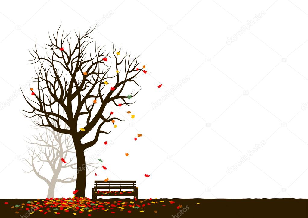 Autumn tree on white background Stock Vector Image by ©Myimagine #118912106