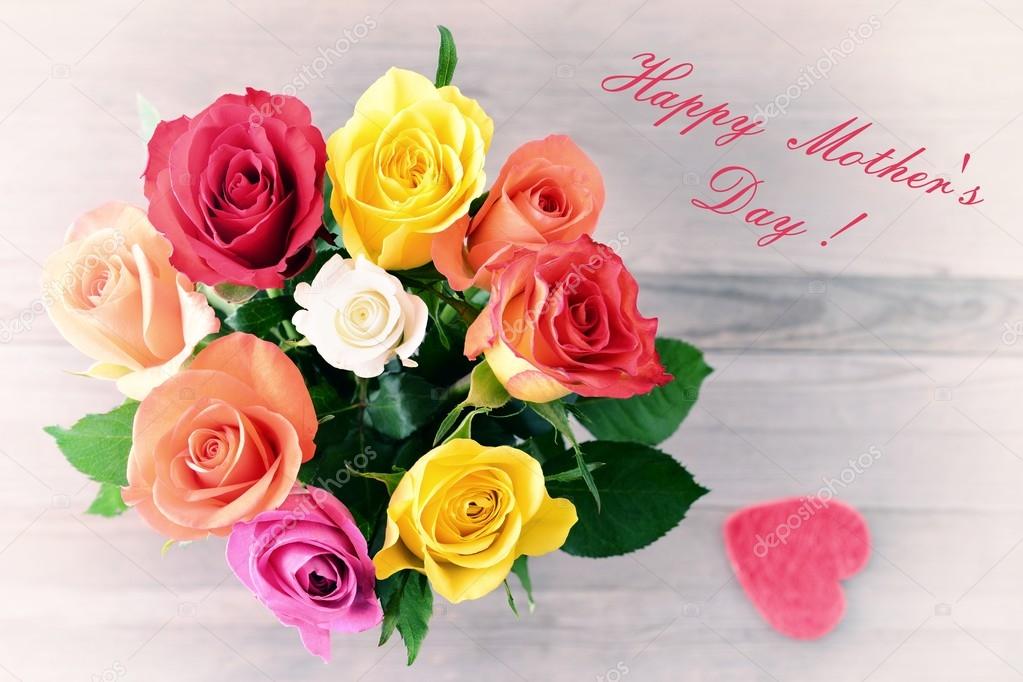 Día de las madres. Flores del día de las madres. Tarjeta del día de las ...