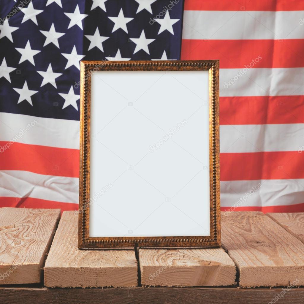 Picture frame over USA flag Stock Photo by ©maglara 72888879