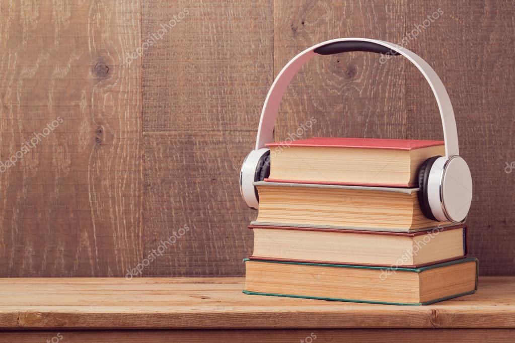 Old books and headphones — Stock Photo © maglara #97580228