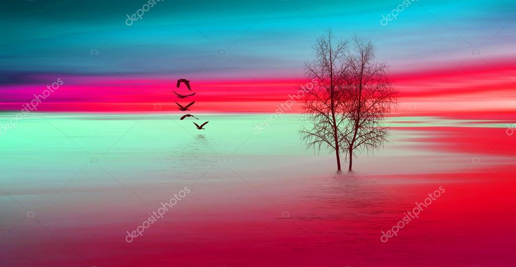 Beautiful saturated landscape — Stock Photo © jeneva86 #95597378