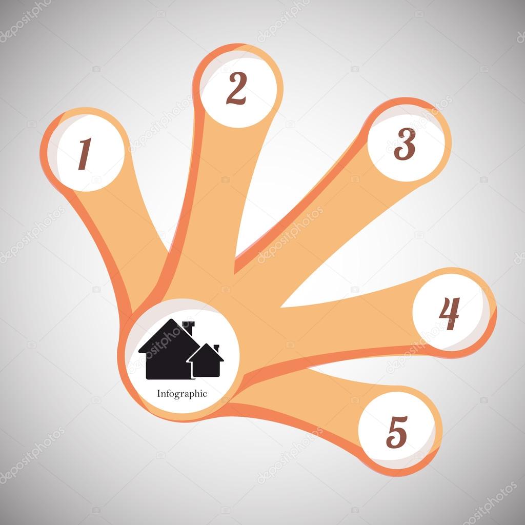 Infographic red over gray color background Stock Vector Image by ...