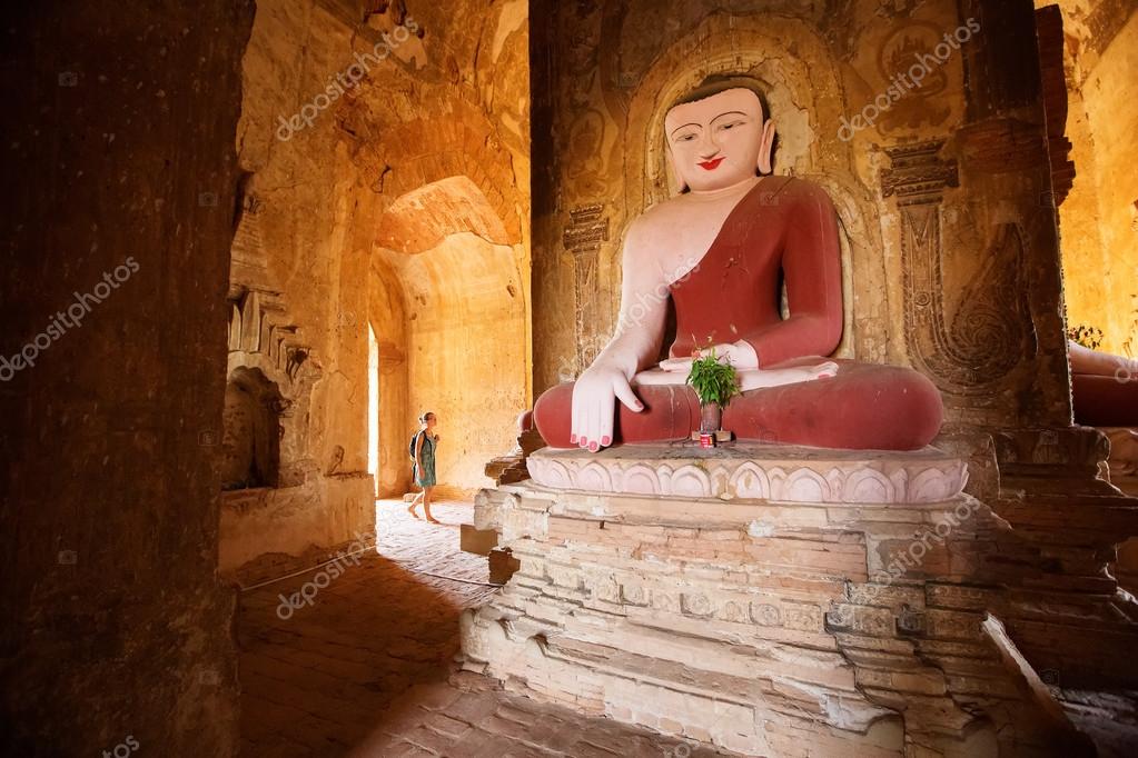 Buddha's statue in a Bagan pagoda — Stock Photo © MyGoodImages #84499590
