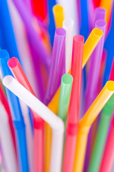 Colorful drinking straws background - Stock Image - Everypixel