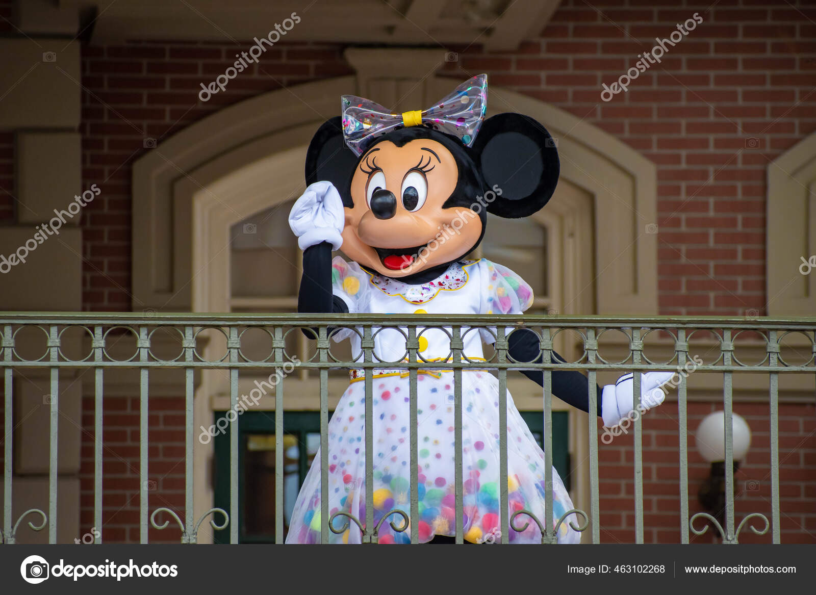 Orlando Florida August 2020 Minnie Mouse Waving Balcony Walt Disney ...