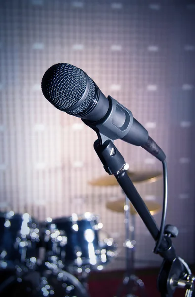 Modern microphone in the recording studio - Stock Image - Everypixel
