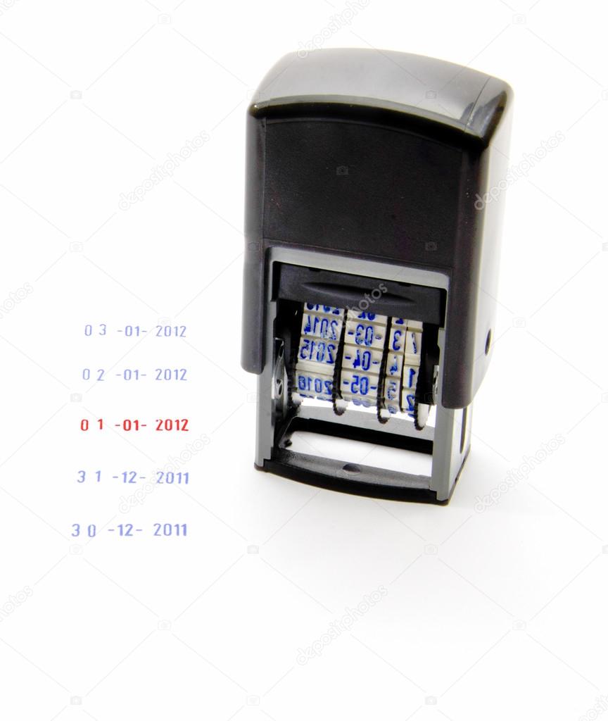 Days of the date stamp with the implementation of year-end and n ...