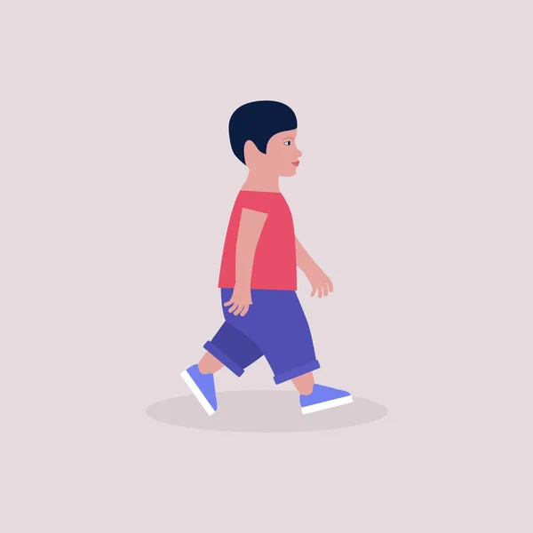Young boy walking icon Vector Art Stock Images | Depositphotos