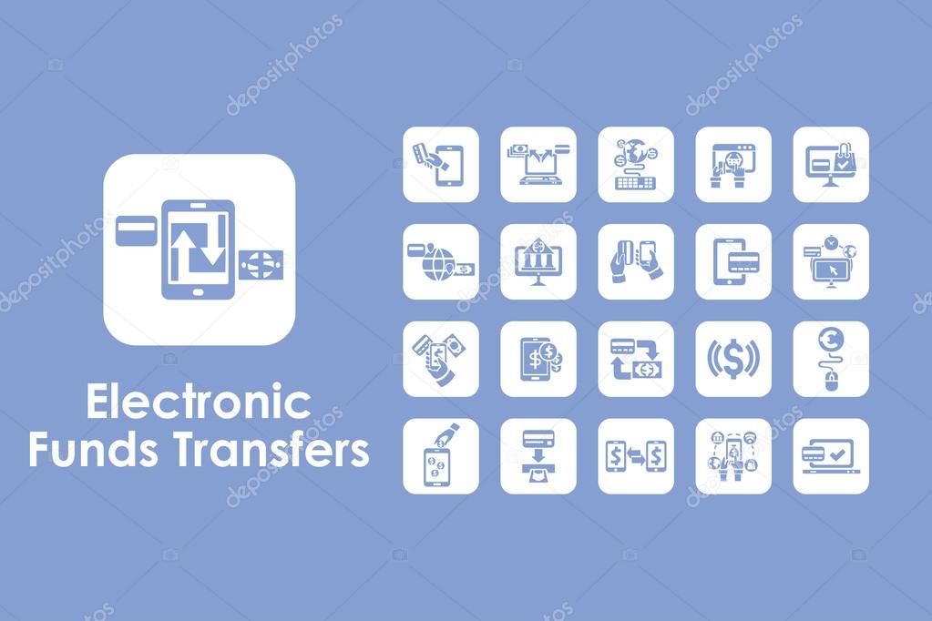 White electronic funds transfers Stock Vector Image by ©Palau83 #101096484