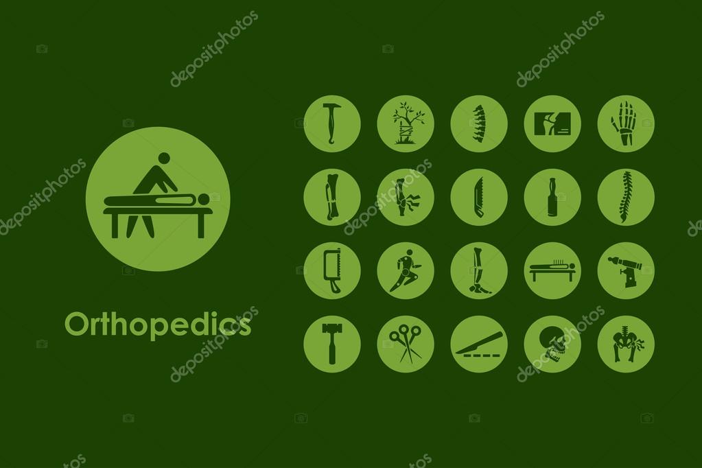 Orthopedics simple icons Stock Vector Image by ©Palau83 #101096756
