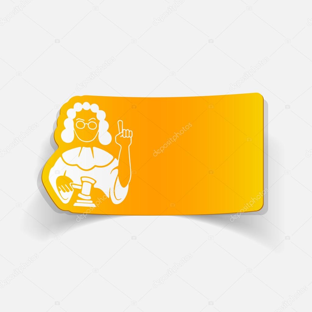 Orange judge icon Stock Vector by ©Palau83 101099434