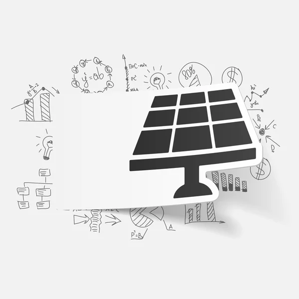 Drawing solar battery Stock Vector by ©Palau83 119448766