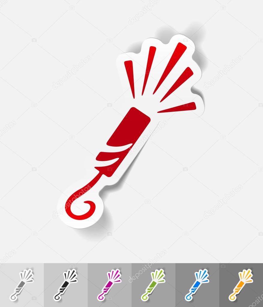 Slapstick realistic design Stock Vector by ©Palau83 102748868