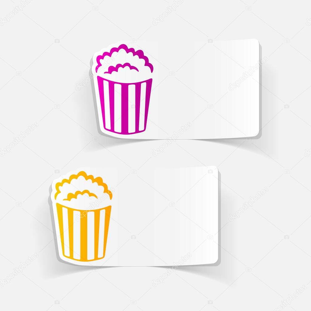 Realistic element: popcorn Stock Vector by ©Palau83 106607308