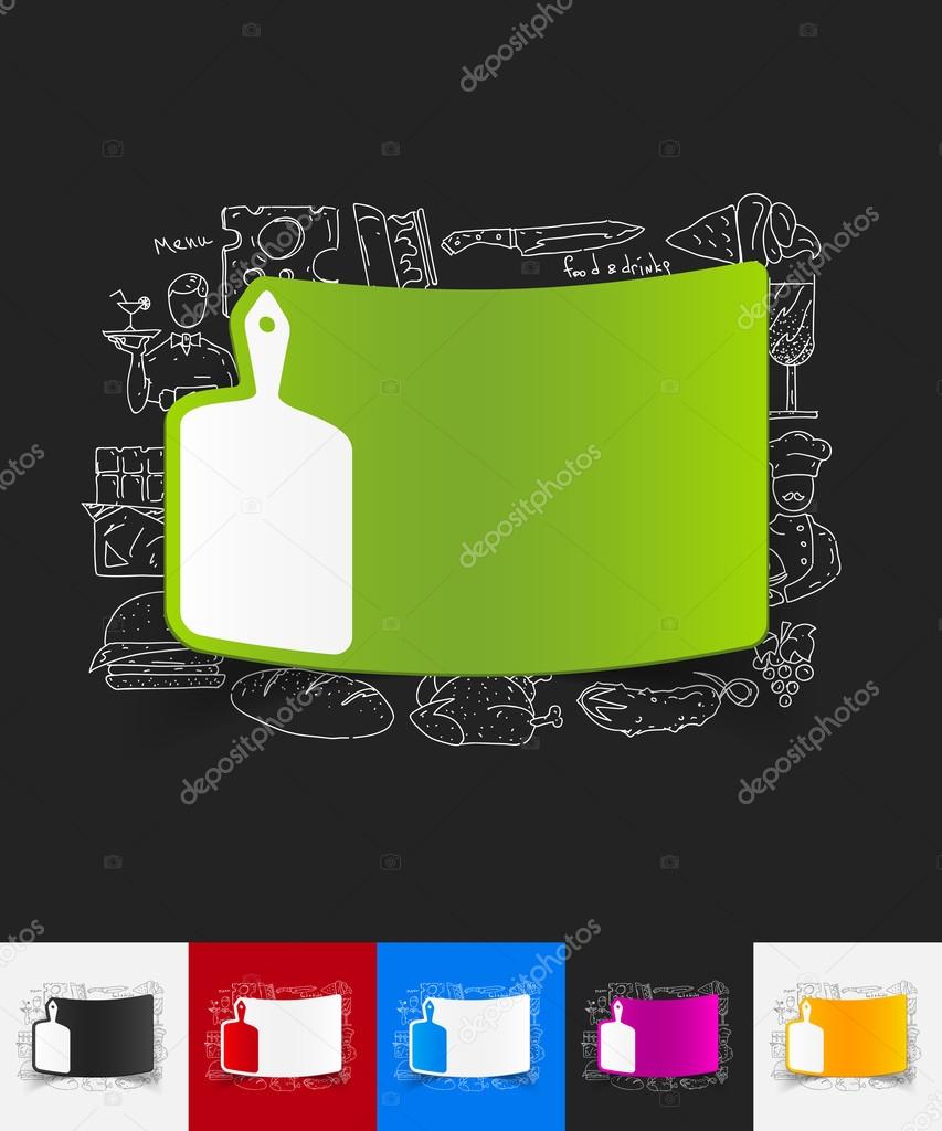 Board paper sticker Stock Vector Image by ©Palau83 #107464118