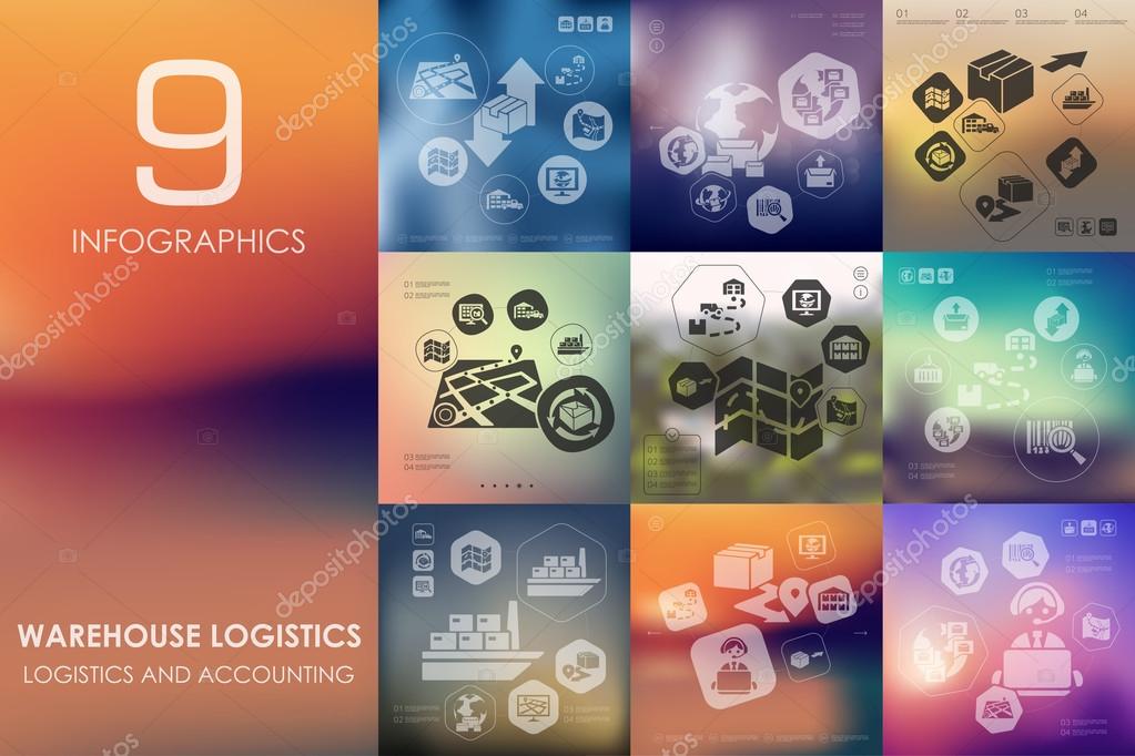 Warehouse logistics infographics Stock Vector Image by ©Palau83 #110491676