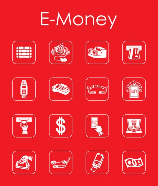 Set of e-money icons Stock Vector by ©Palau83 164965554