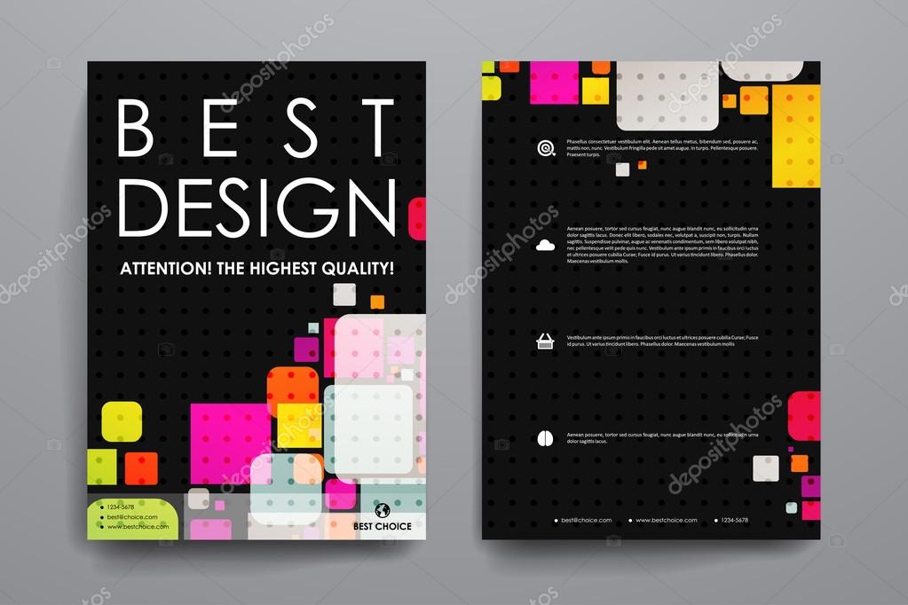 Set of brochure, poster design templates Stock Vector by ©Palau83 112729138