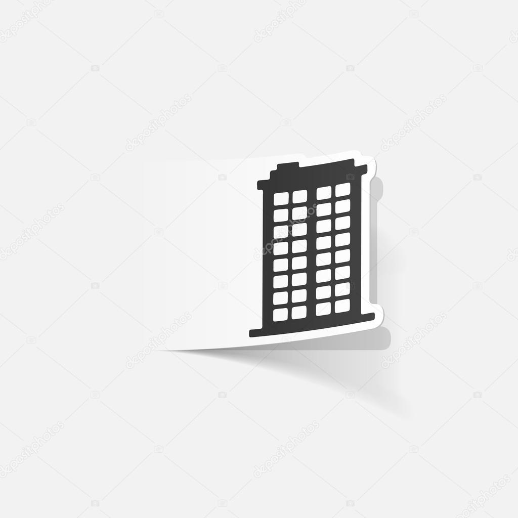 Building realistic sticker Stock Vector Image by ©Palau83 #113487632