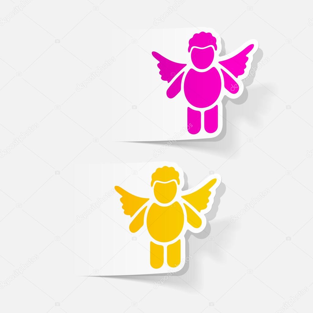 Angel realistic stickers Stock Vector Image by ©Palau83 #113488826