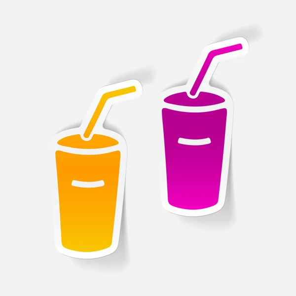 Soda realistic sticker Stock Vector by ©Palau83 98762600