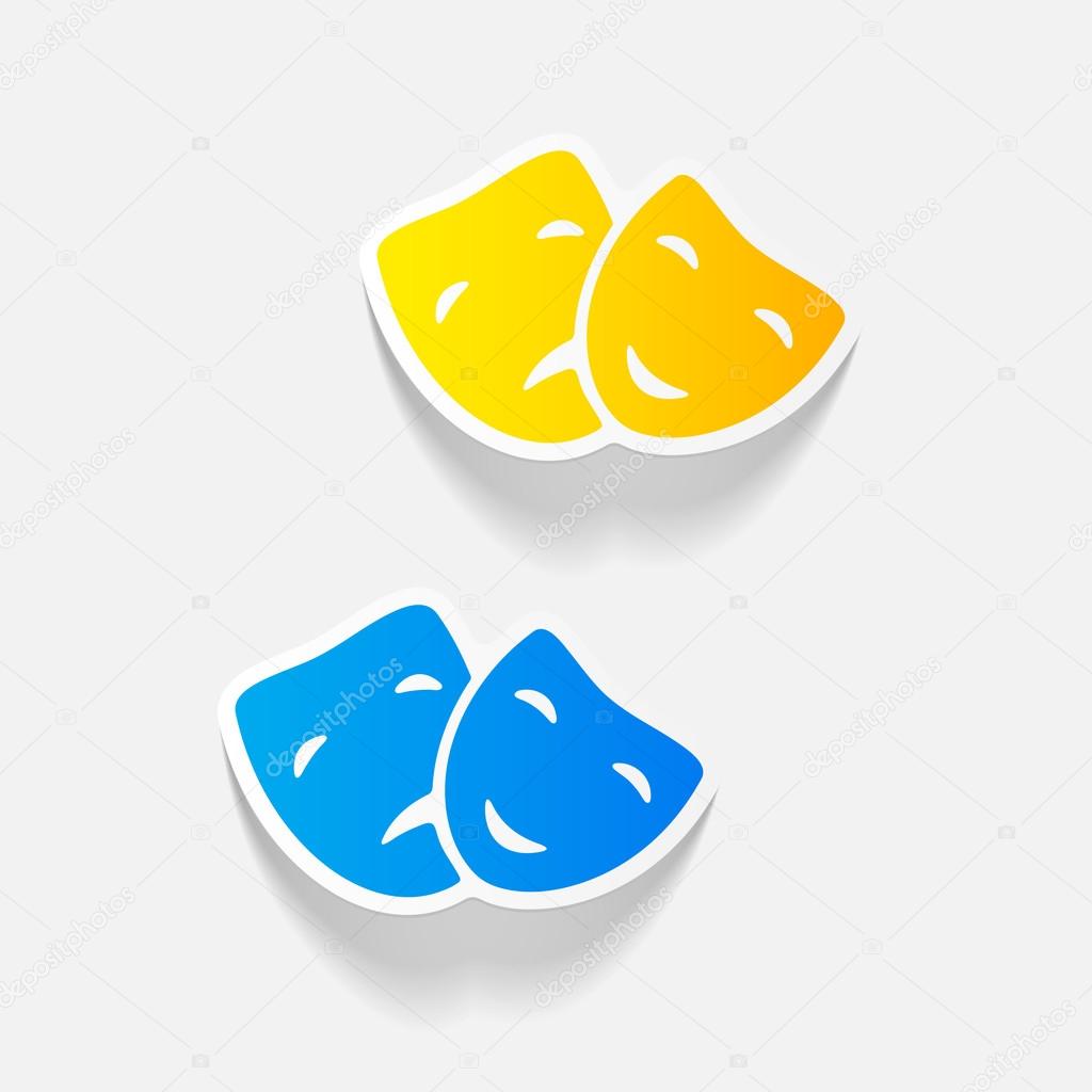 Mask realistic stickers Stock Vector Image by ©Palau83 #113698358