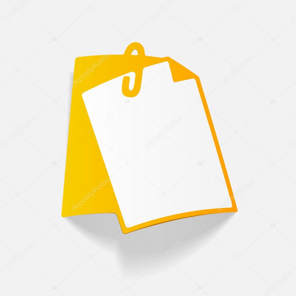 Clipboard realistic sticker Stock Vector by ©Palau83 113699422