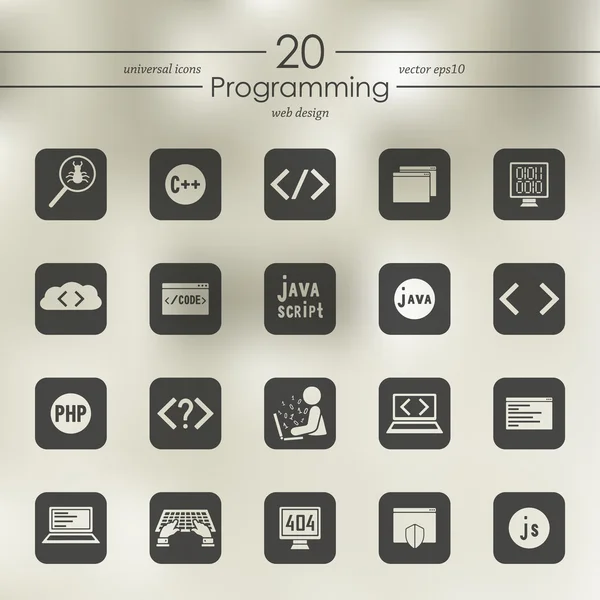 Set of programming icons - Stock Image - Everypixel