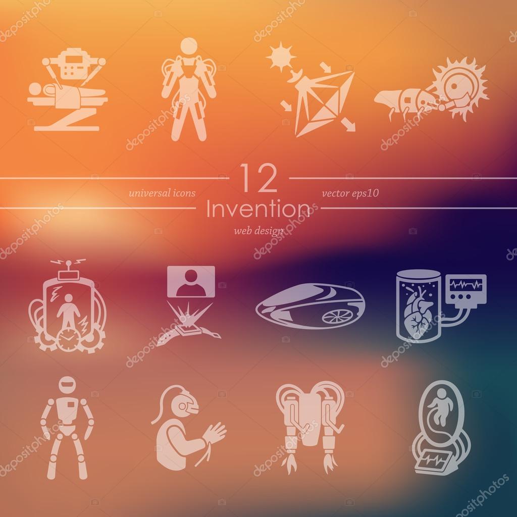 Set of invention icons Stock Vector Image by ©Palau83 #116977768