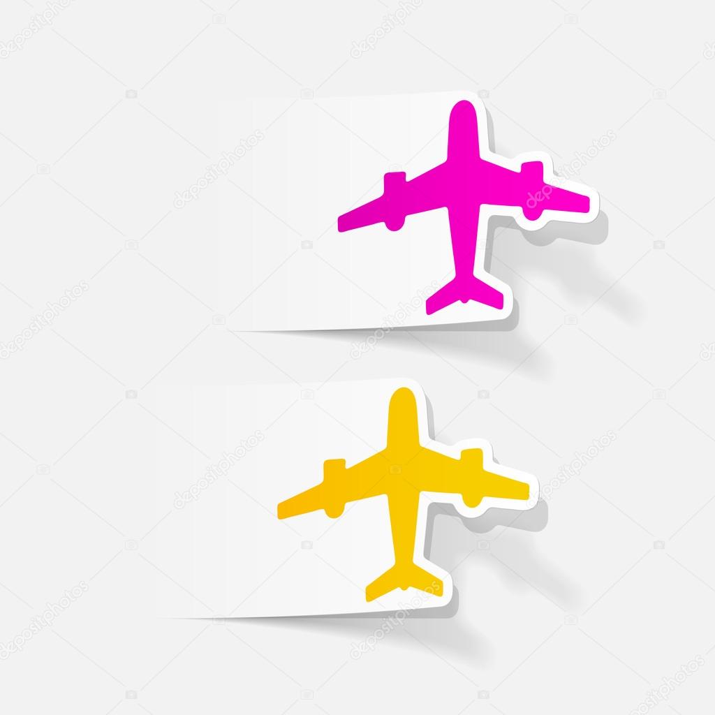Realistic plane icons Stock Vector by ©Palau83 119452484