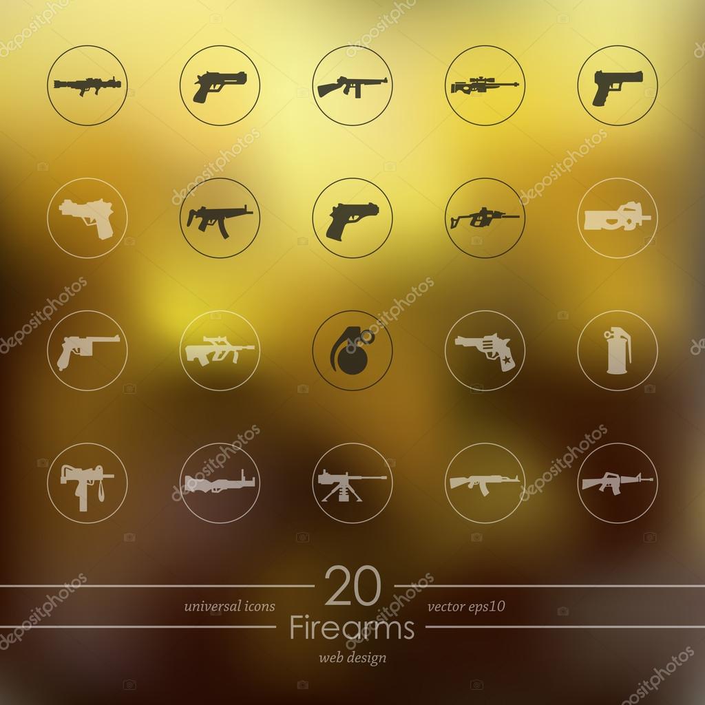 Set of firearms icons Stock Vector Image by ©Palau83 #121721086
