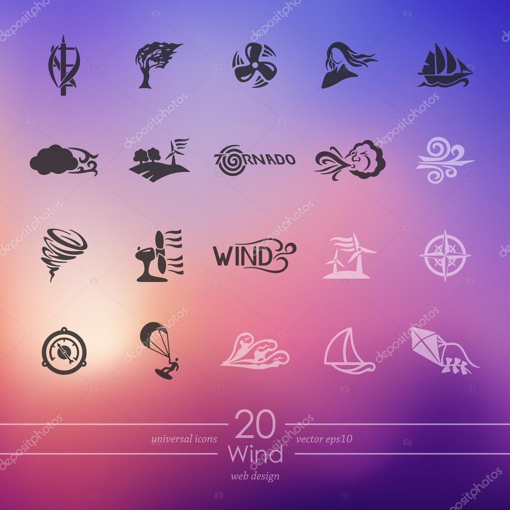 Set of wind icons Stock Vector Image by ©Palau83 #121725692