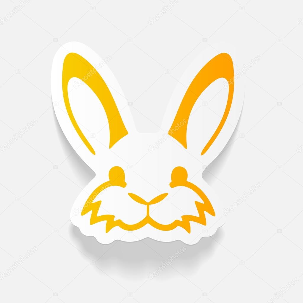 Realistic easter rabbit design Stock Vector Image by ©Palau83 #121725798