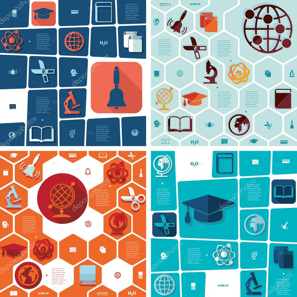 Education flat infographic Stock Vector Image by ©Palau83 #52167301