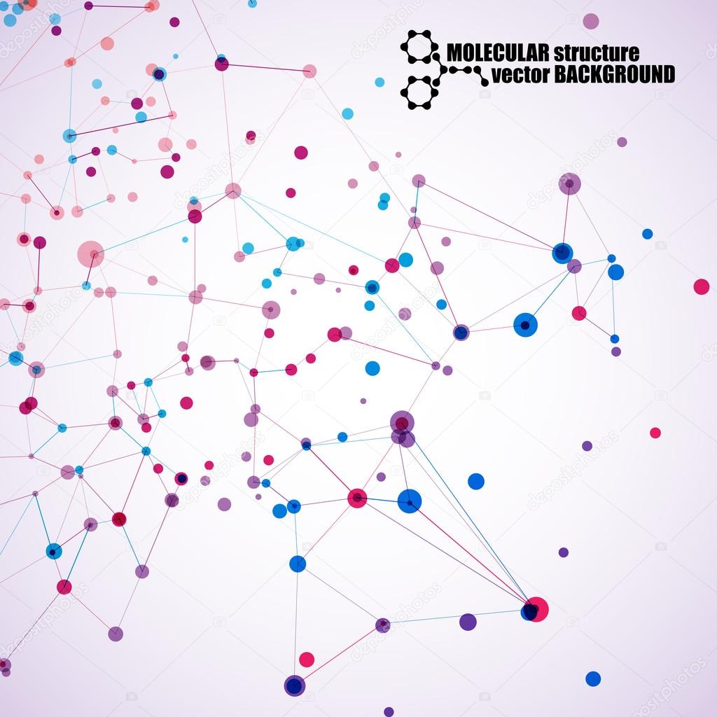 Beautiful molecular structure Stock Vector Image by ©Palau83 #53587565